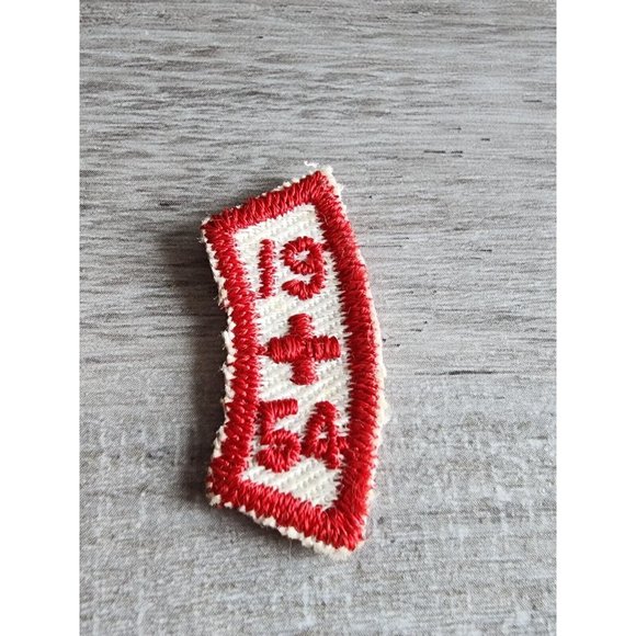 Other | Vintage Boy Scout Red White Segment Patch 1954 Bsa Camp Camping ...
